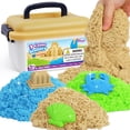 Billeeit 4.4 lbs Play Sand with Storage Sandbox, 4-Pack(2 Yellow, 1 ...