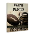 Stupell Industries Faith Family Football Canvas Wall Art, design by ...