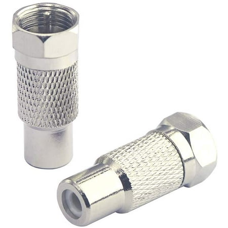 2 Pack Atari Adapter, Phono RCA Female to F Type Male RF Connector ...