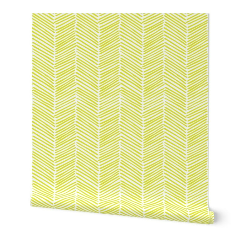 Chartreuse Chevron Wallpaper