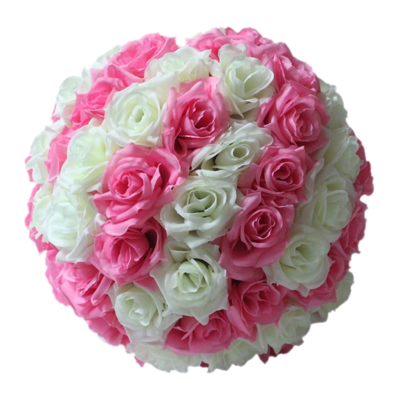 Washranp Artificial Flowers Roses Balls,Faux Silk Flower Satin Balls ...