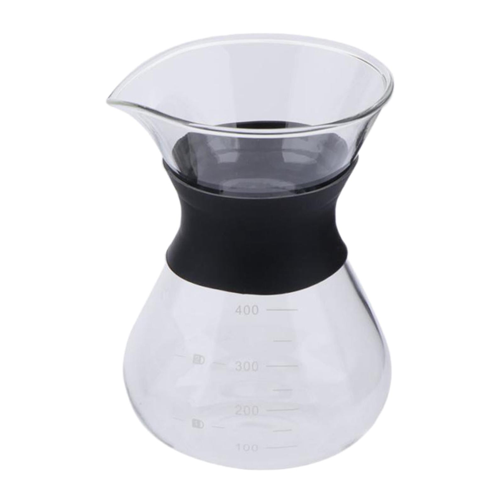 , Glass Coffee Pot Coffee Brewer with Stainless Steel Filter, High ...