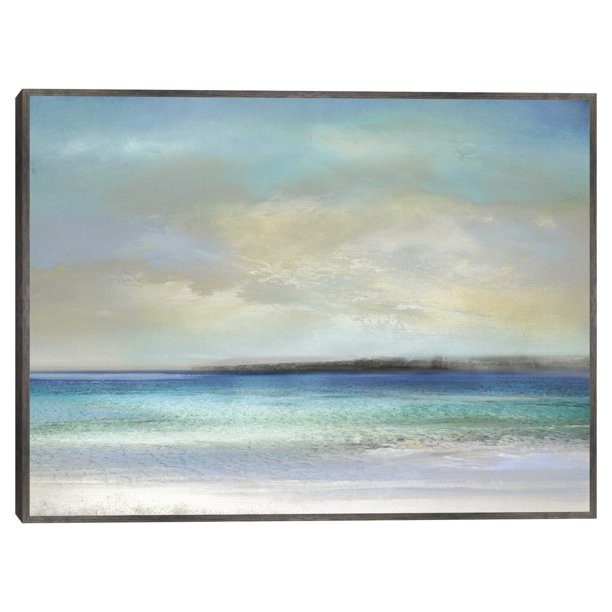 At the Shore by Jake Messina Framed Canvas Art Print - Walmart.com