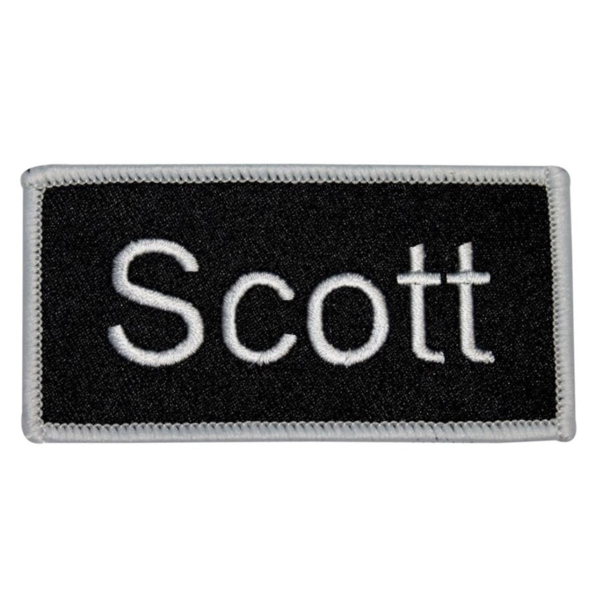 Scott Name Tag Patch Uniform ID Work Shirt Badge Embroidered Iron On ...