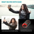 Xenvo Shutterbug Wireless Selfie Button Clicker, Compatible with Smartphones and Tablets, Black ...