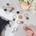 12Pcs 6 Colors Heart Natural Tiger Eye & Rose Quartz & Green Aventurine ...