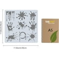 30x30cm Paint Splatter Stencil Decoration Template Blood Dripping ...