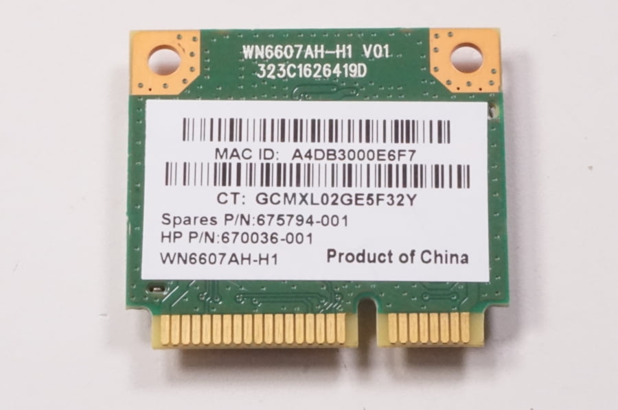 670036-001 Hp Wireless Card 15-N019WM 19-2014 ALL-IN-ONE 19-2114 2000 ...