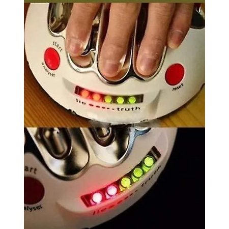 Polygraph Truth Or Dare Game Finger Test Toy Truth Analyzer Console ...