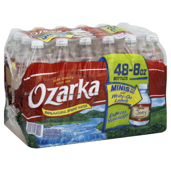 OZARKA 100% Natural Spring Water 48-8 fl. oz. Bottles - Walmart.com