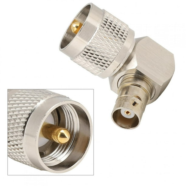 Conector UHF macho a BNC hembra, 2 piezas UHF macho PL-259 UH Fto BNC ...