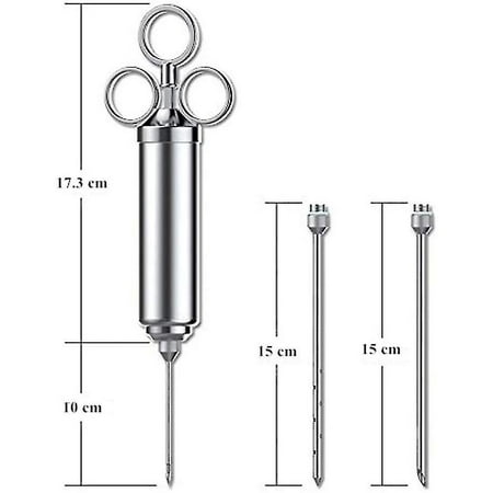 Heavy Duty 304 Stainless Steel Meat Injector Kit With 60ml Large ...