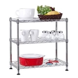Multi-Functional Mini Small Chrome-Plated 3-Tiers Metal Shelf Unit ...