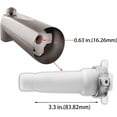 Slip On 7 1/2" Copper Pipe Universal Bathroom Tub Spout w/ Diverter ...