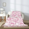 Sigee Breast Cancer Ribbons Awareness for Flannel Blanket - Ultra-Soft ...