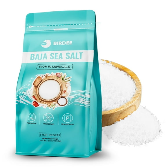 Baja Gold Mineral Sea Salt, Fine Grind, Low Sodium, Unrefined, Rich in ...