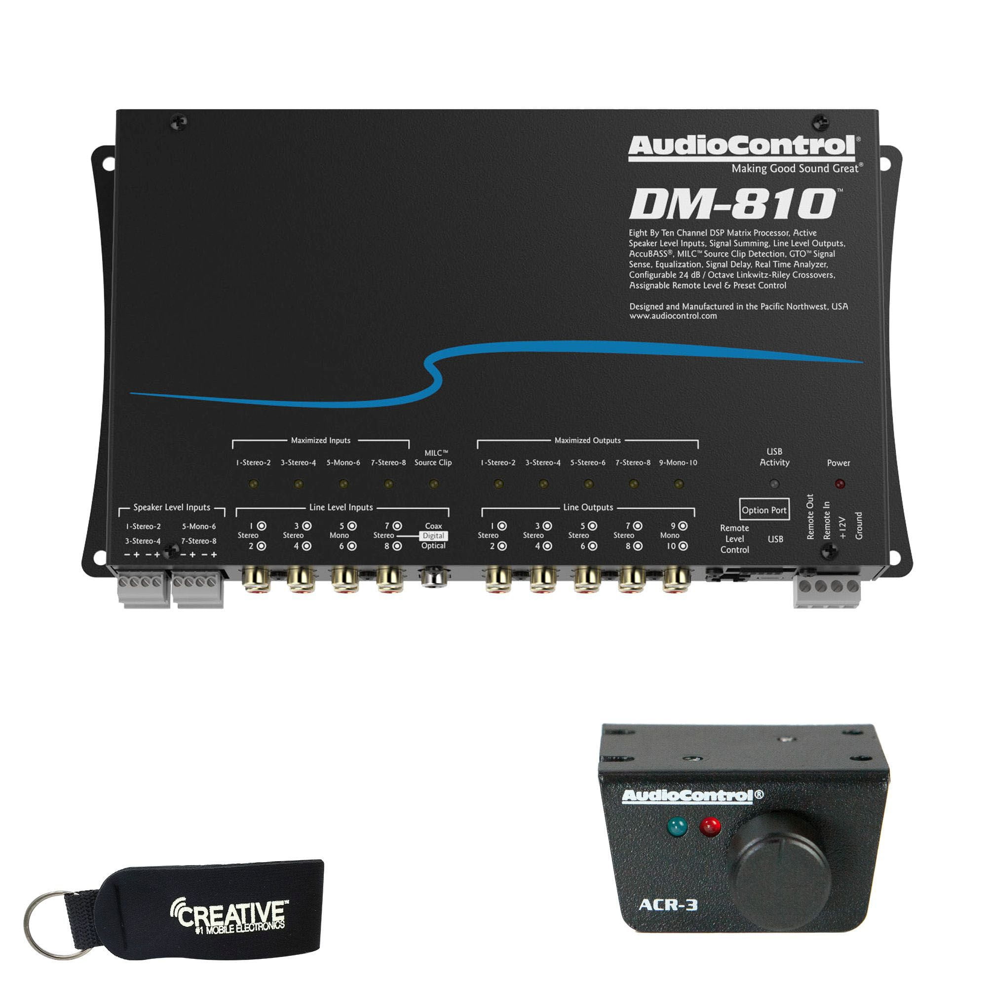 AudioControl DM-810 Premium 8 Input 10 Output DSP Matrix Processor ...