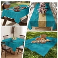 Abstract Teal Marble Liquid Texture Table Cloth 54x54in, Waterproof ...
