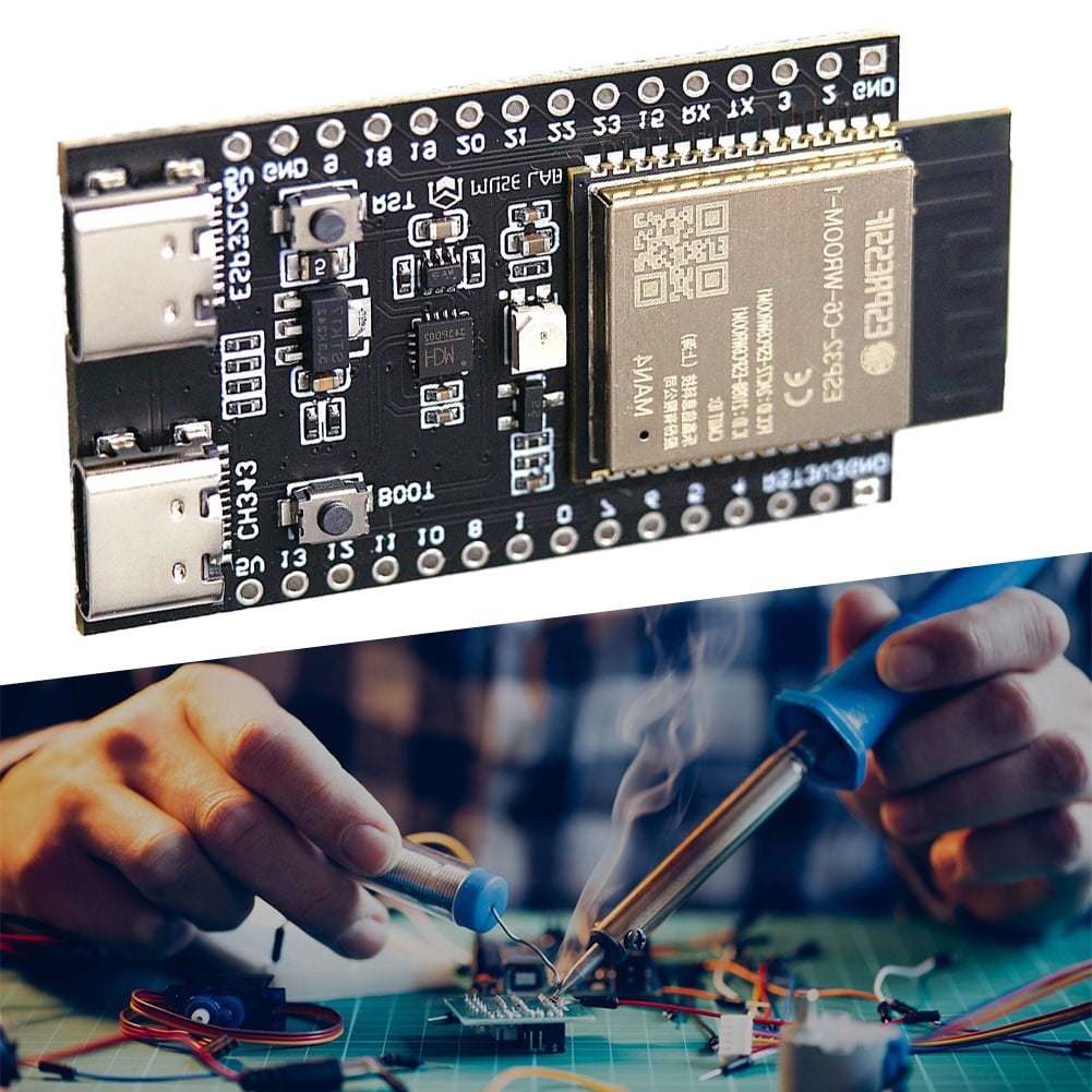 ESP32-C6 Development Module WiFi Bluetooth-Compatible ESP32-C6-WROOM-1 Minimum System Board Dual ...
