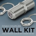 Coaxial Cable Connector with Nut and Washer - Female to Female Coaxial ...