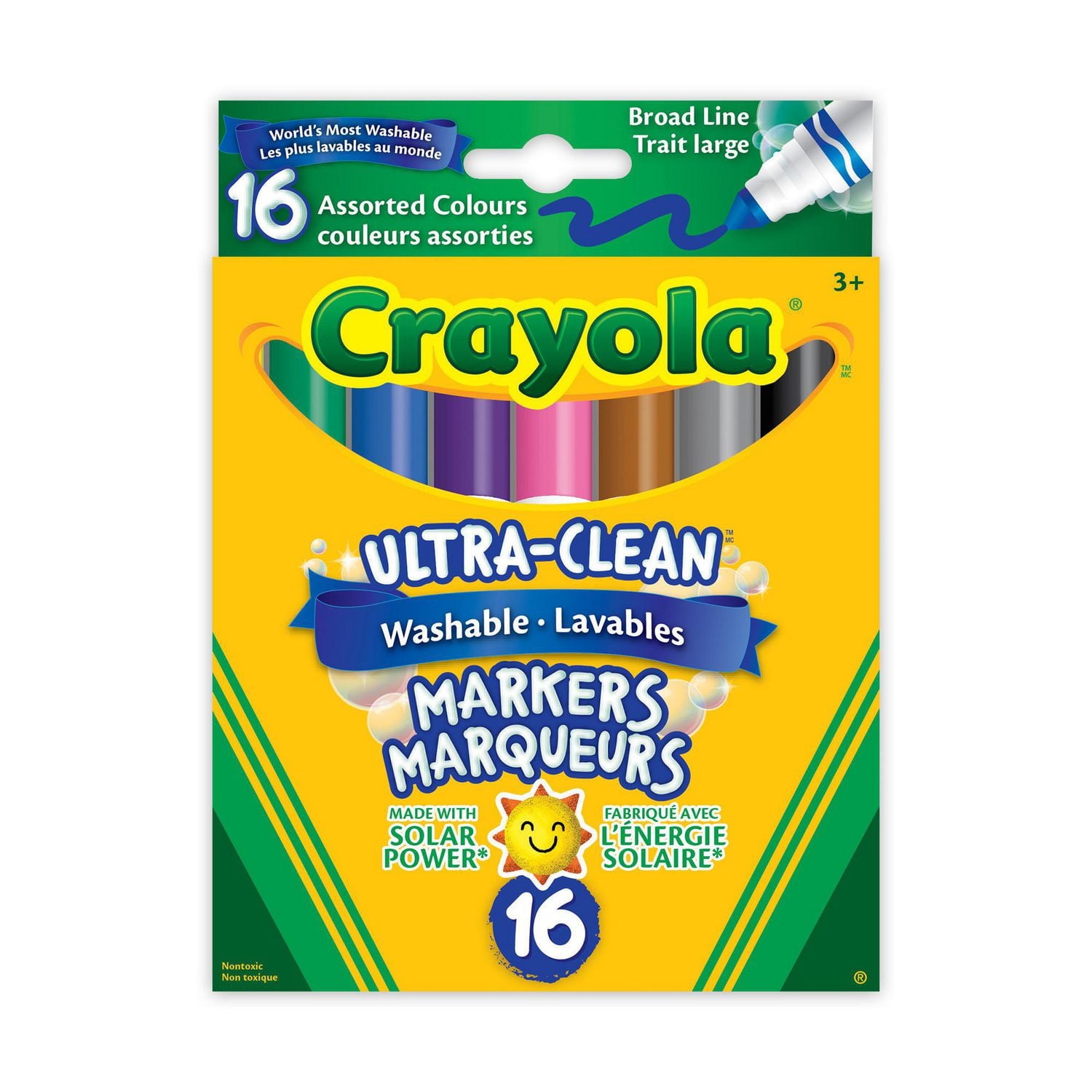 Crayola Marqueurs lavables couleurs assorties 16 ct 16 marqueurs à ...
