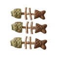 3 Pack Catnip and Silvervine Chew, Fish Bone Cat Dental Chew Toy ...