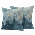 Abstract Wave Art Outdoor Waterproof Throw Pillow Covers Set of 2, 24 ...