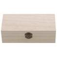 Cheers.US Rectangle Natural Wood Box Wooden Jewelry Storage Case DIY ...