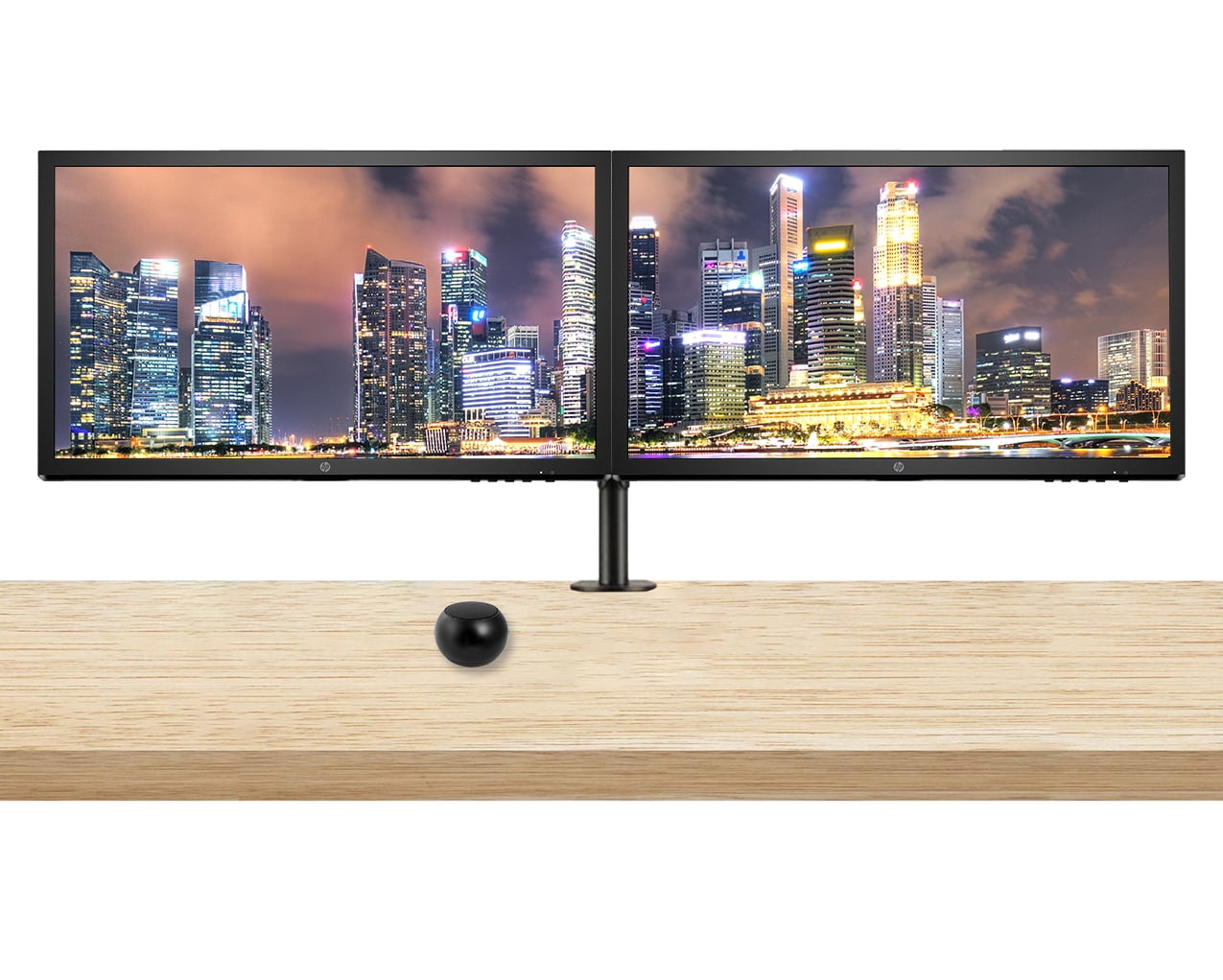 HP V24 24 inch TN Full HD 1920 x 1080 LED Backlit LCD Monitor 2-Pack ...