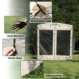 MCombo Easy Pop Up Gazebo Tent, 4-Sided Portable Outdoor Shelter for ...