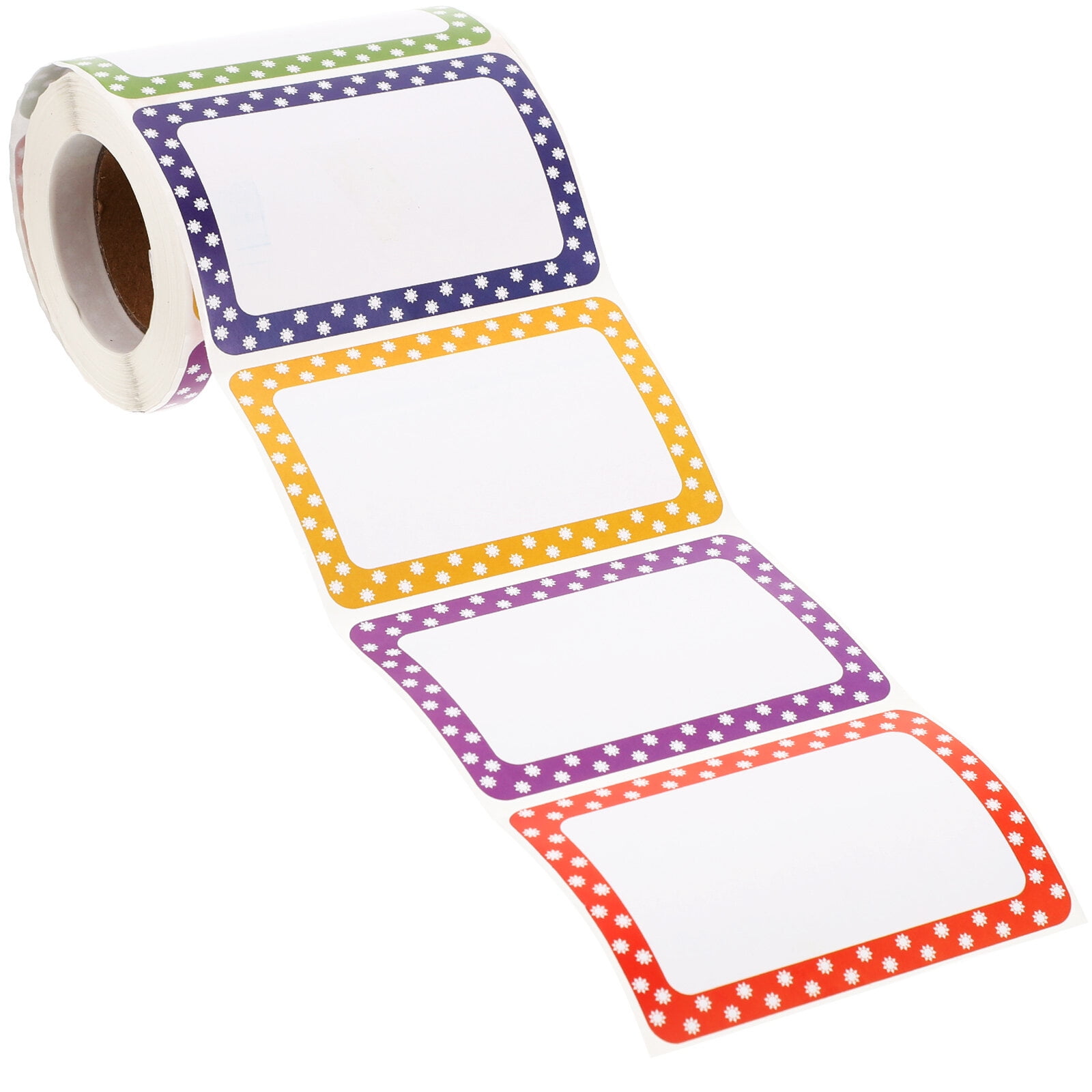 1 Roll Self-adhesive Labels Sticker Writable Label Decals Name Number ...