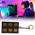 6 Crystal Keyboard Toy Stress Relief Clicking Keychain for Adults ...