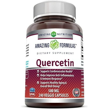 Amazing Formulas Quercetin 500 Mg Supplement Capsules, 120 VCaps for ...