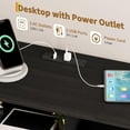 11 Drawer Fabric Dresser with LED Lights & Charging Station, Steel ...