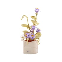 HI-REEKE Flower Basket Micro Mini Building Block Set Rose Bouquet ...