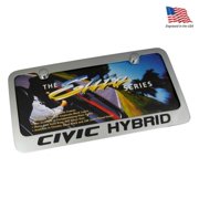 Brandclub - Honda Civic Hybrid License Plate Frame (Chrome)