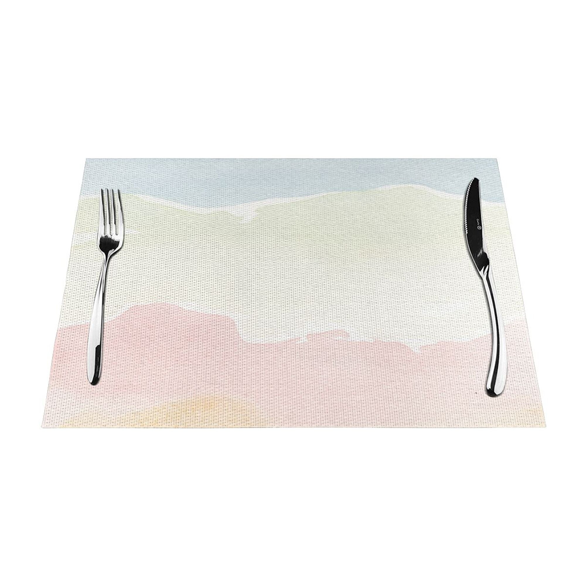 YFYANG Washable Heat-Resistant Placemats, 70% PVC/30% Polyester ...