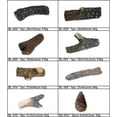 10 Small Pcs Gas Fireplace Ceramic Woodlike Logs.For All Types of ...