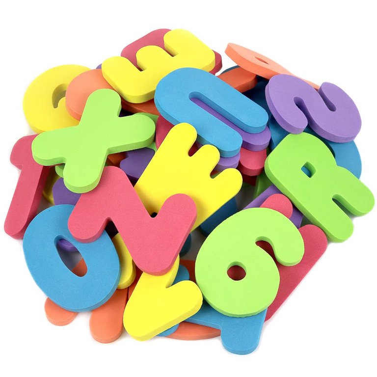 Foam Bathtub Letters