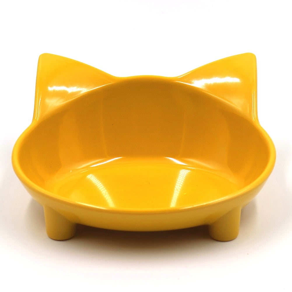 Stamens Cats Bowl Shallow Cat Food Bowl Wide Dish Non Slip Cats Feeding Stamens Cats Bowl Shallow Cat Food Bowl Wide Dish Non Slip Cats Feeding