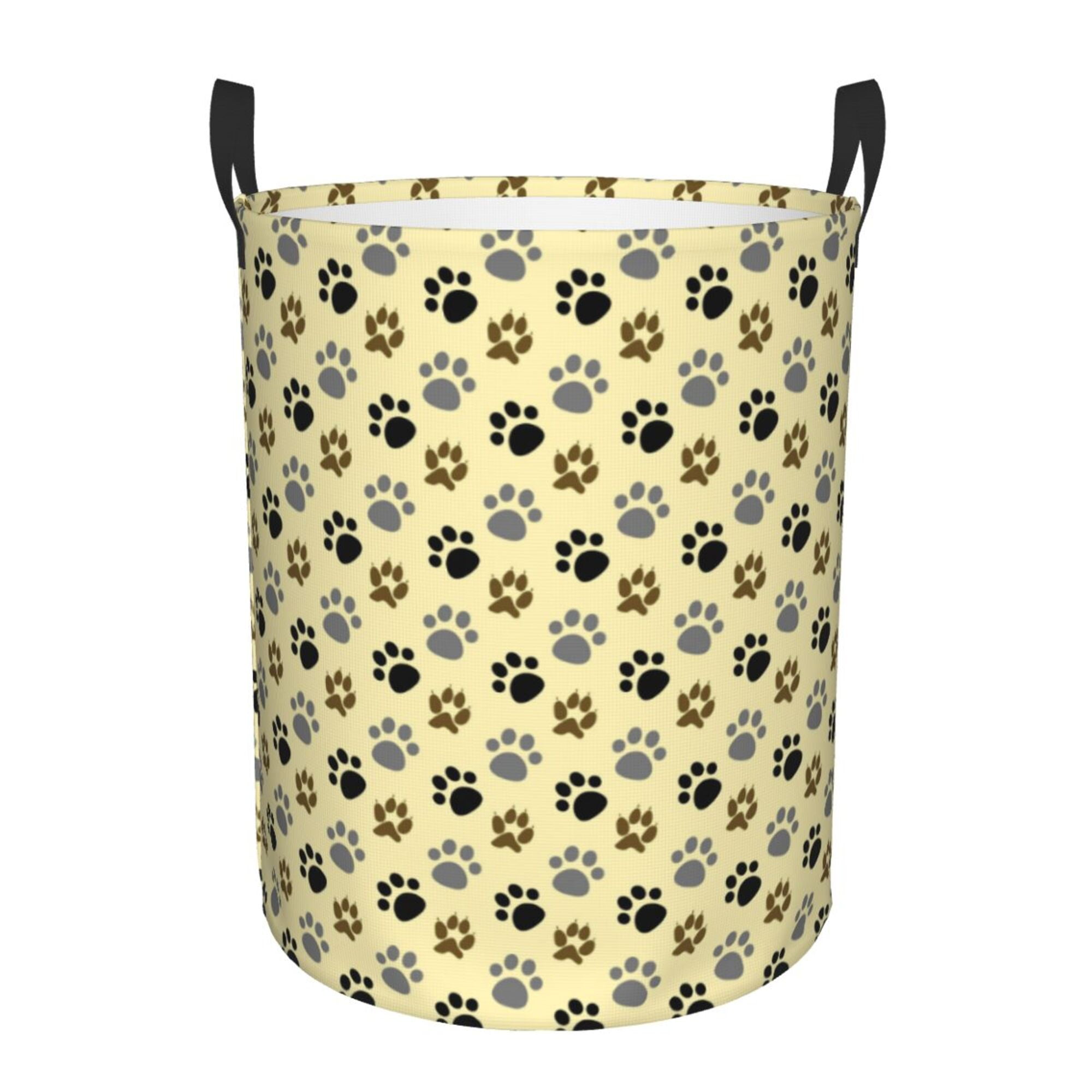 DouZhe Waterproof Collapsible Large Laundry Baskets, Animal Paw Prints ...