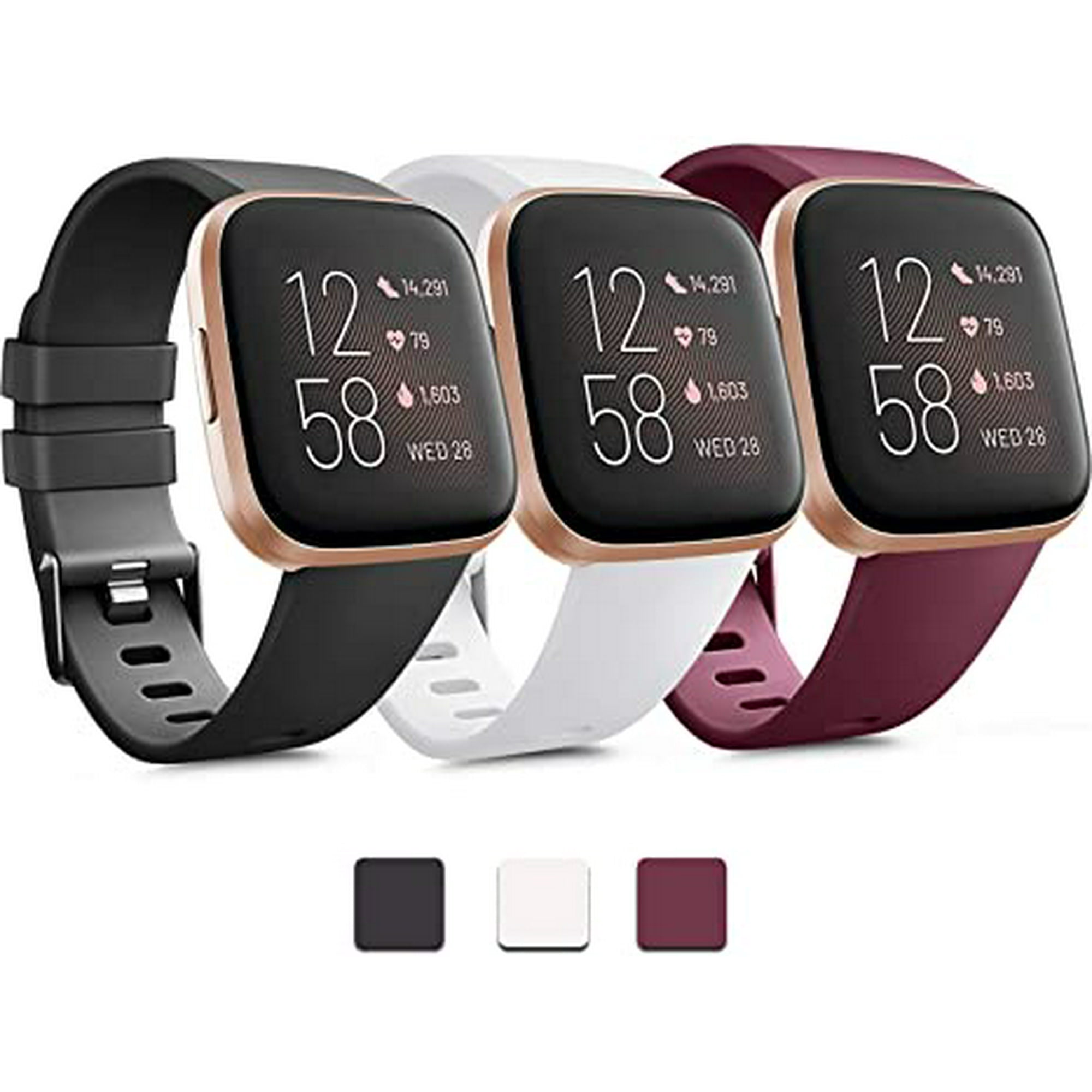 Click here for Xycca Pack 3 Soft Silicone Bands For Fitbit Versa... prices