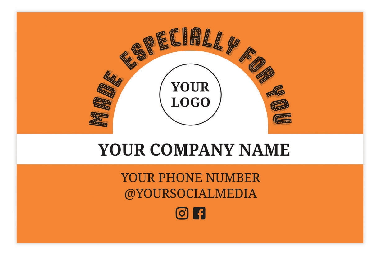 Printtoo Label for Small Business-100 RectangleCustom VinylPersonalized ...