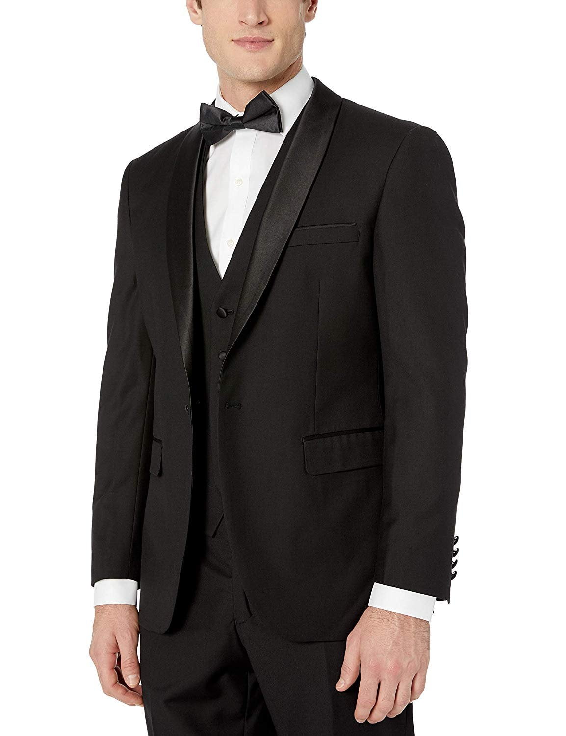 Adam Baker by Statement Men's Single Breasted Three Piece Shawl Collar ...