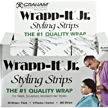 Graham Professional Beauty Wrapp-It Jr Styling Strips, White, 9 Packs ...