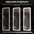 GRAHMCY 64"x21" Full Length Mirror with Lights LED Floor Mirror Wall ...
