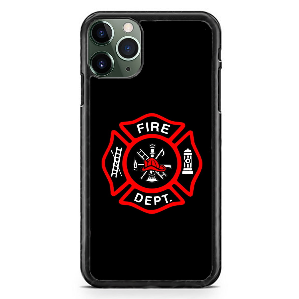 FireFighter Fire Rescue First Responders Slim Shockproof Hard Rubber ...