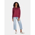 Time and Tru Women's Tunic Sweatshirt with High-Low Hem, Sizes XS -4X ...