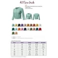 A2y Womens Solid Cropped 3 4 Sleeve Button Down Crew Neck Knit