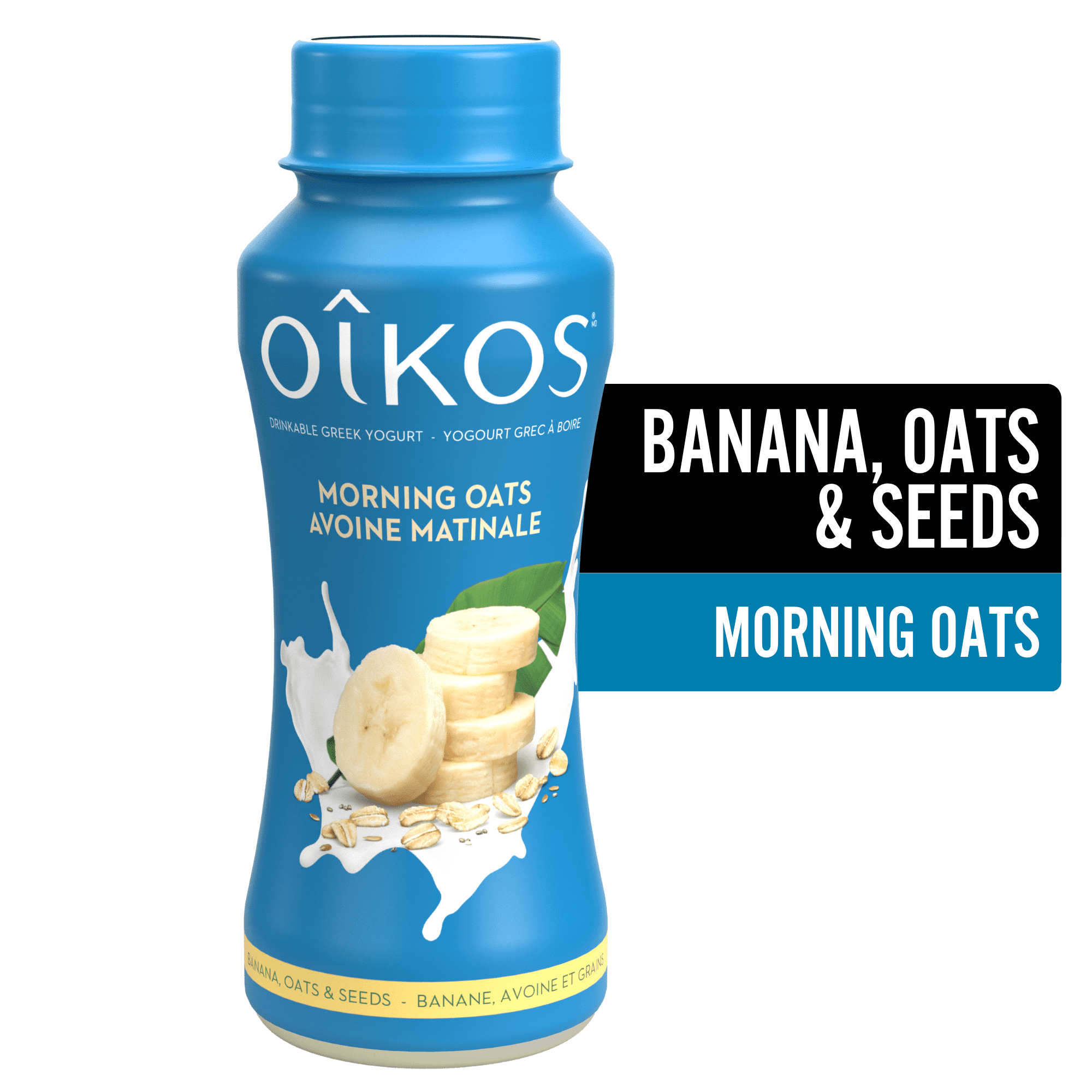 Oikos Boisson de Yogourt Grec, Banane, Avoine et Graines - Walmart.ca